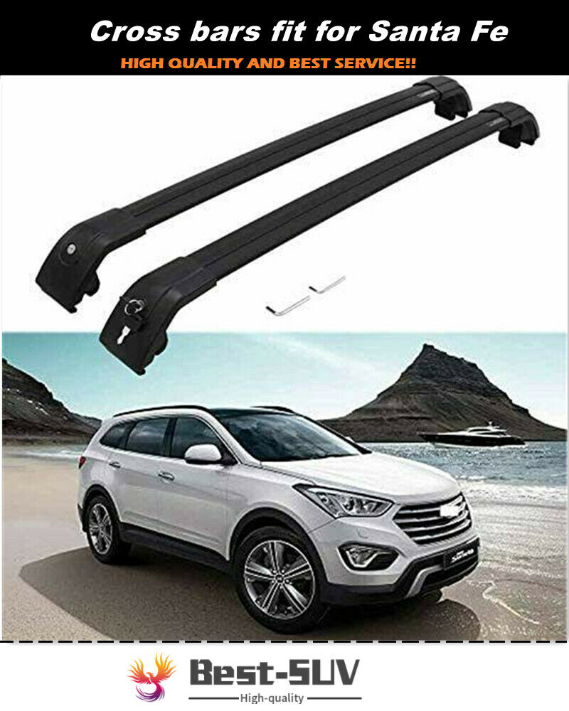 Fit for Hyundai Grand Santa Fe XL 2013-2019 Roof Rail Racks Cross Bars ...