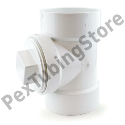 4" PVC DWV Cleanout Tee w/ Plug | eBay