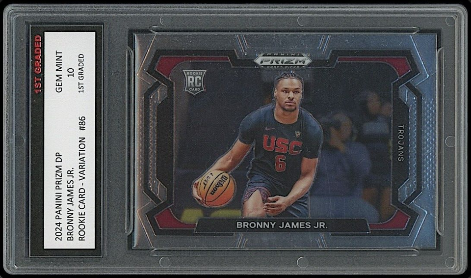 Bronny James 2024 Panini Prizm DP Variation 1st Graded 10 NBA Rookie ...