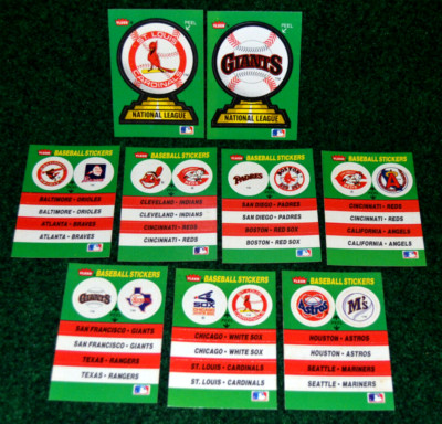 FLEER 1988 Baseball TEAM Logo MLB Stickers | eBay