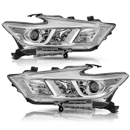For 2016 2017 2018 Nissan Maxima S SL SV LED DRL Chrome Halogen ...