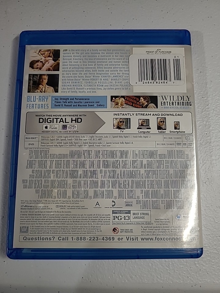 JOY (Blu-ray + DVD) Used | eBay
