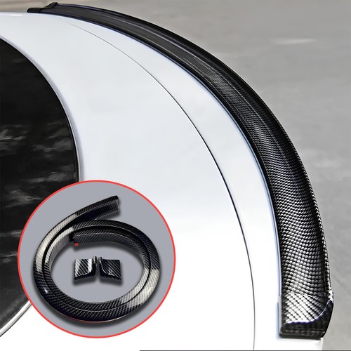 Universal Carbon Fiber Spoiler Wing Rear Trunk Lip Spoiler Wing Trim ...
