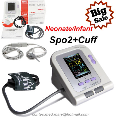 Neonate/Infant Blood Pressure Monitor +software SPO2 NIBP 6-11cm cuff ...
