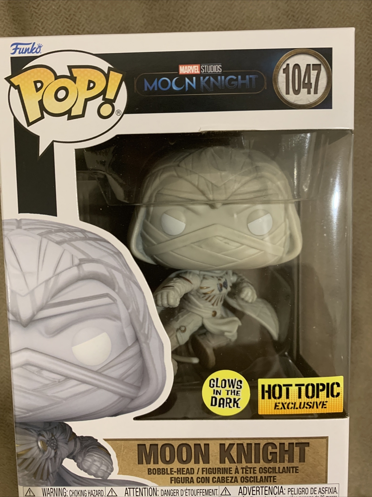 Funko Pop! Moon Knight #1047 Glow in the Dark GITD Hot Topic Exclusive ...