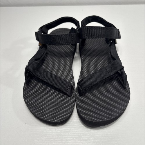 Teva Original Universal Kids Sz 5 Black Hook And Loop Sandals NEW | eBay