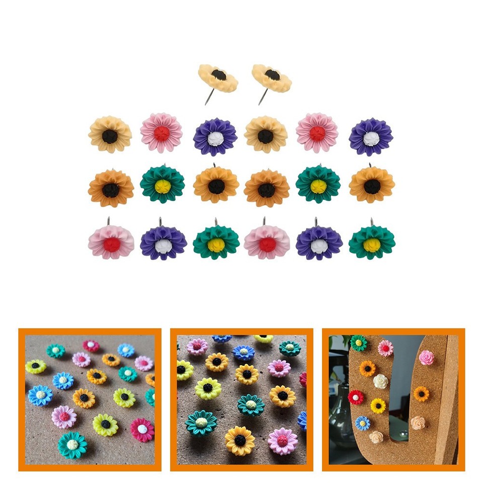 20Pcs Delicate Pushpins Multi-function Thumb Tacks Convenient ...
