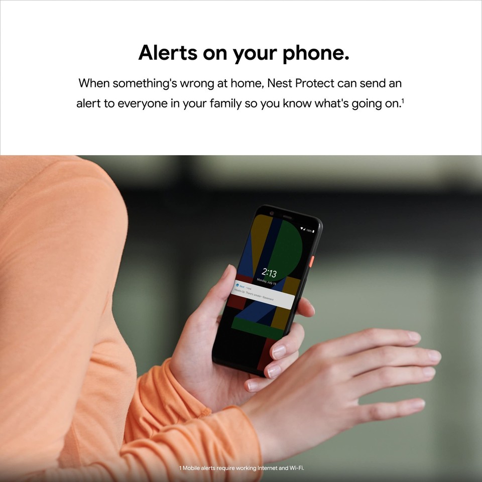 Google Nest Protect - Smoke and Carbon Detector (Replace by Date 2028 ...