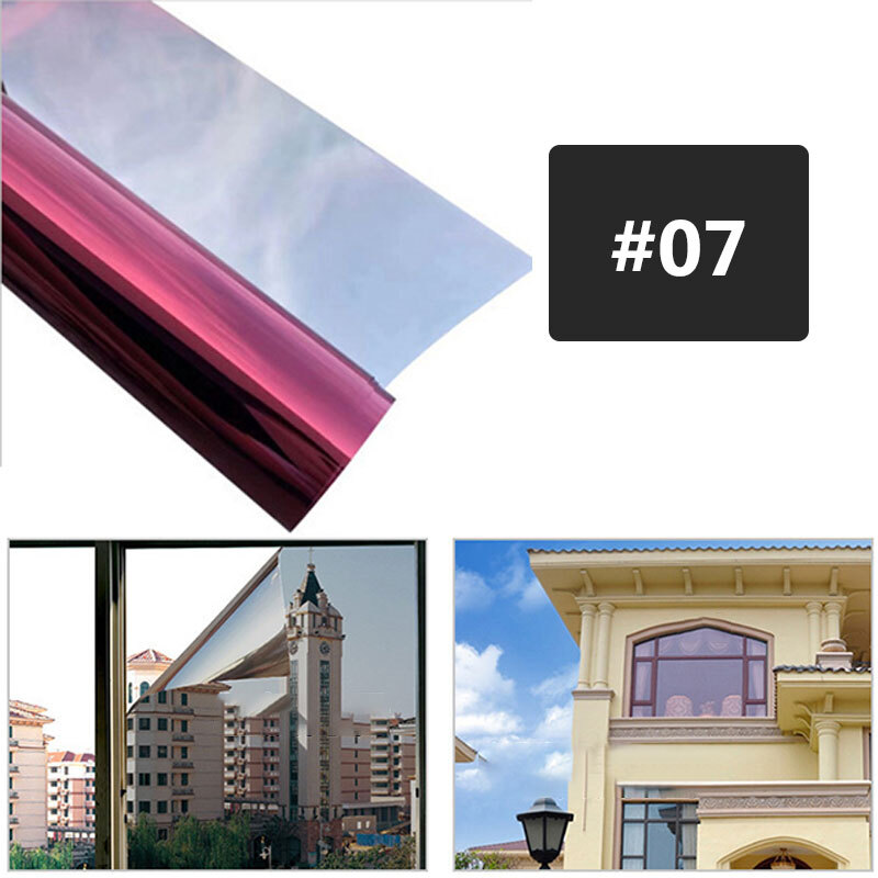 One Way Mirror Window Film Heat UV Reflective Sun Shade Tint Foil Glass ...