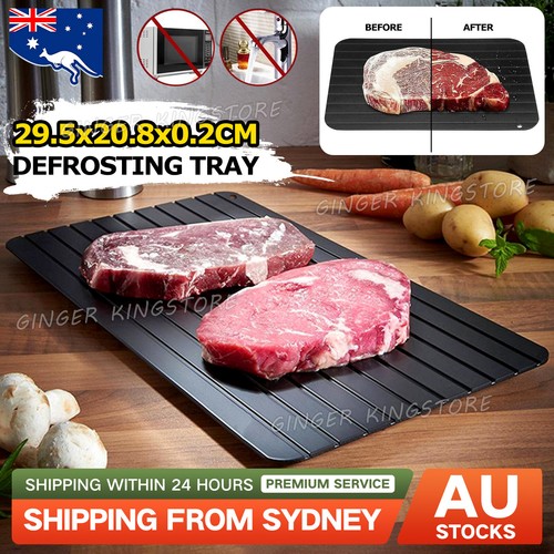 Magic Metal Plate Defrosting Tray Fast Thawing Frozen Meat Defrost ...