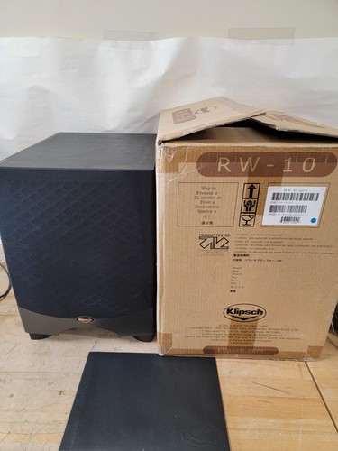 Klipsch RW-10 Powered Subwoofer With Box and Manual, Good Condition | eBay