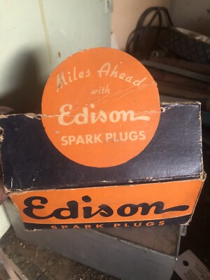 Vintage SPARK PLUGS Box of 10 Edison Spark Plugs No 3 10mm Albanite | eBay