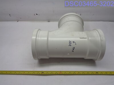Canada 6" PVC SDR 35 Tee Sewer Gasketed | eBay