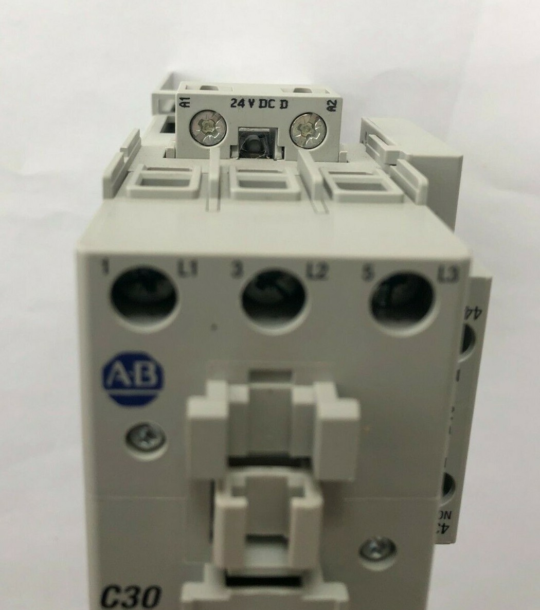 Allen Bradley 100-C30D*00 Series C 30A 3 Pole Contactor with 100-S ...