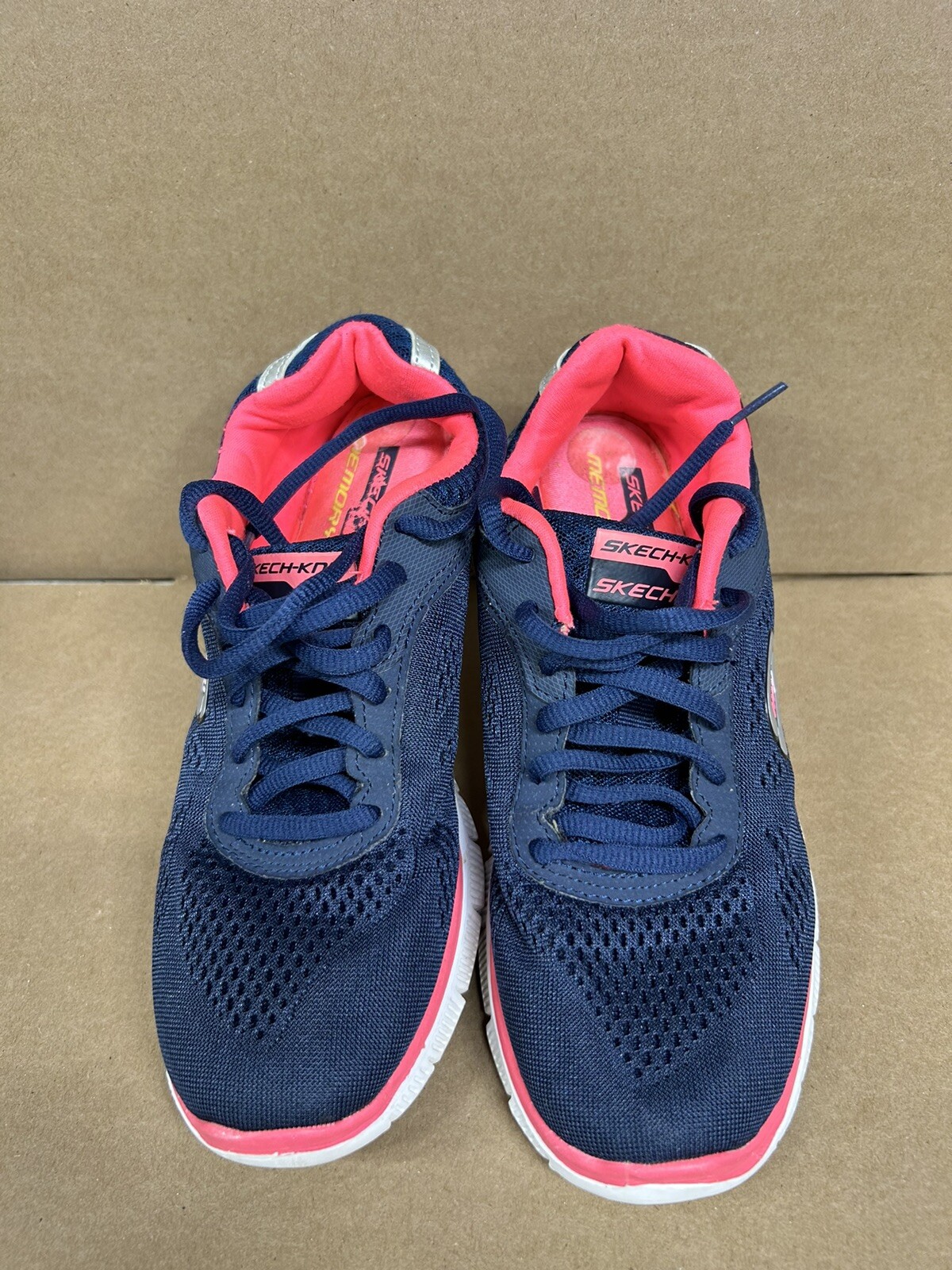 Skechers Skech-Knit Memory Foam SN 11728 Women’s Size 7 Blue & Pink ...