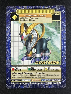 2002 Digimon TCG BO-247 Goatmon Digi-Battle Series 5 NM | eBay