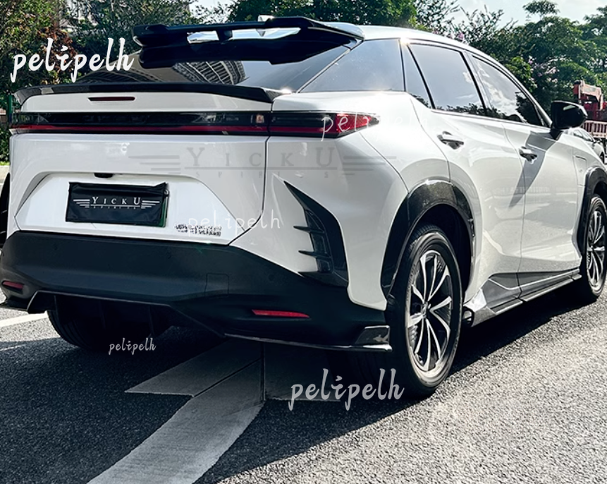 Carbon Fibre Rear Bumper Splitter Canard Fins For Lexus RZ300e RZ450e ...