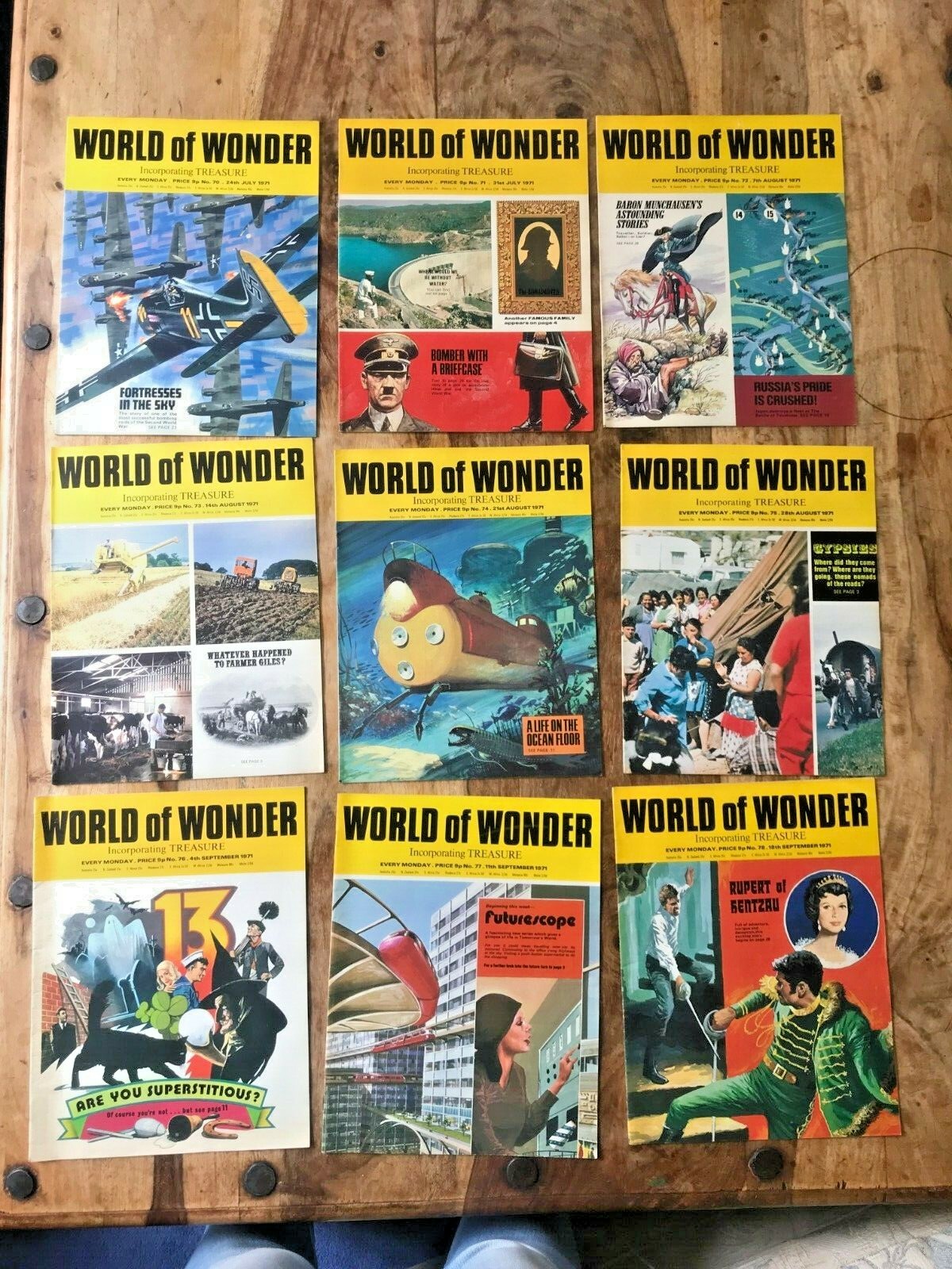 World of Wonder Magazine 20 issues 1970s, Vintage Job Lot no 41 - 60 ...