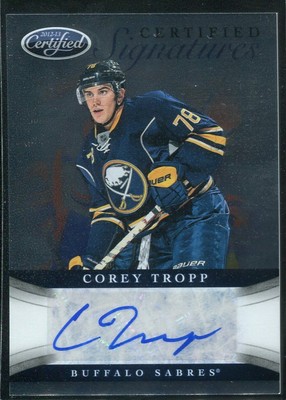 2012-13 Certified Signatures #27 Corey Tropp Auto Autograph Card | eBay