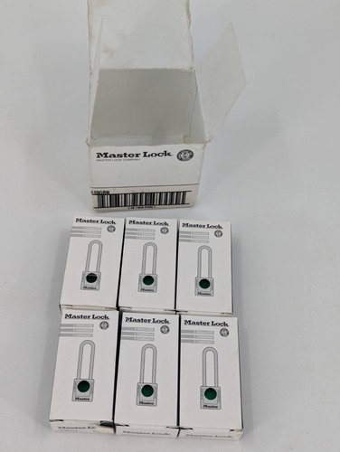 Master Lock 410-GRN Green Safety Thermoplastic Lockout Padlock lot of 6 ...