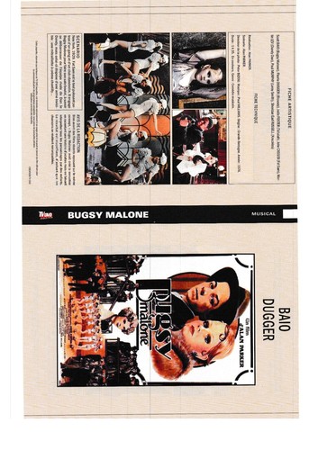 JAQUETTE DVD R/V (seule) : BUGSY MALONE / BROTHERS | eBay