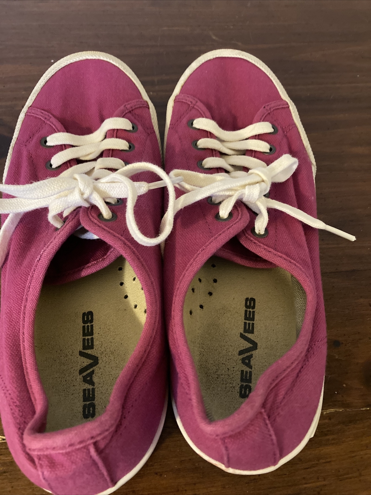 SeaVees Womens Sneaker Monterey Size 8.5 Pink Cotton Fuchia Casual ...
