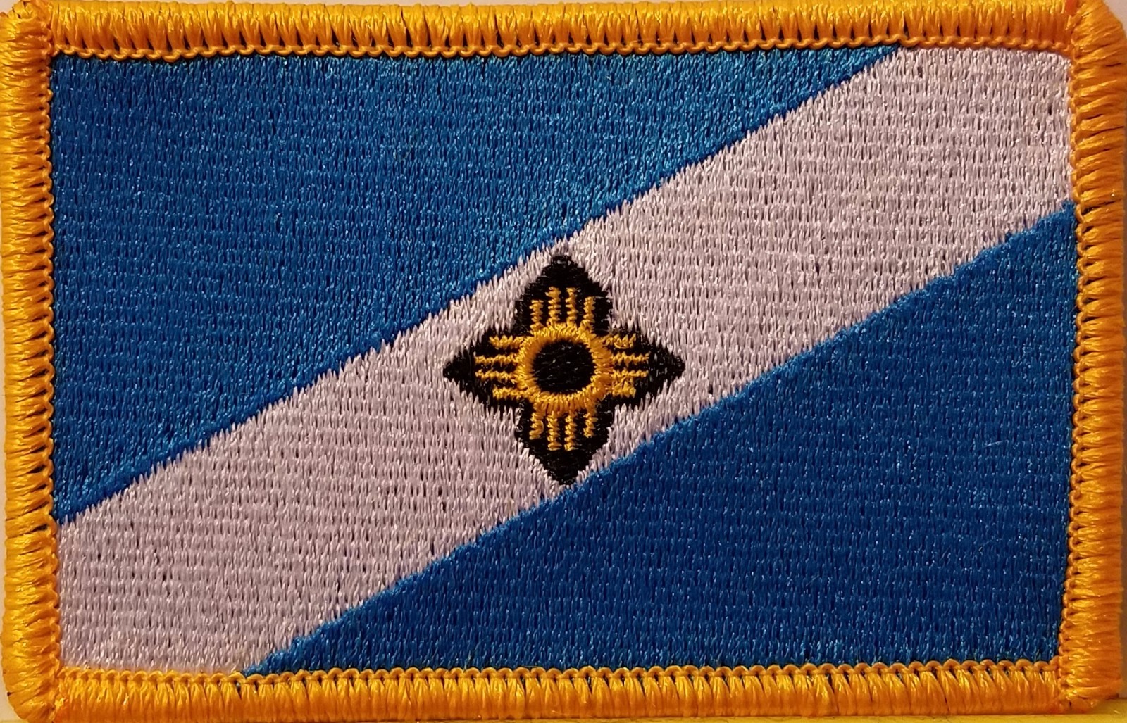 MADISON WISCONSIN Flag Iron-On Patch Tactical Emblem Gold Border | eBay