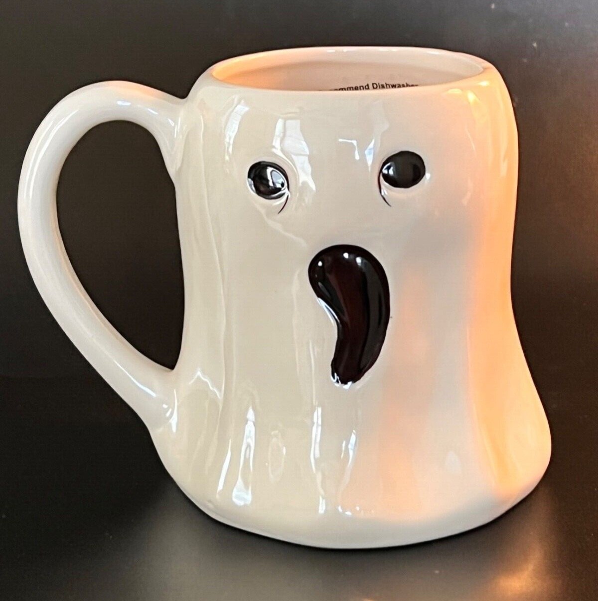 Celebrate Halloween Ghost Ceramic Mug NWT. Has a slight defect in ...