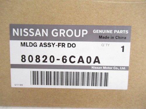 Genuine OEM Nissan 80820-6CA0A Passenger RH Front Door Belt Molding 19 ...