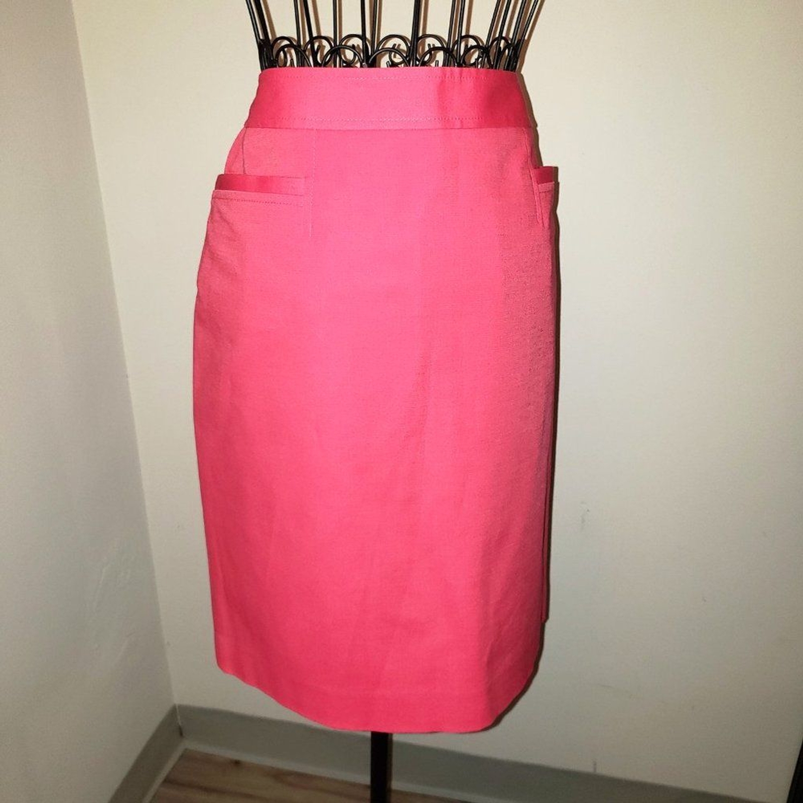 Barbie Pink Classic Pencil Skirt Knee Length Hot Vint… - Gem