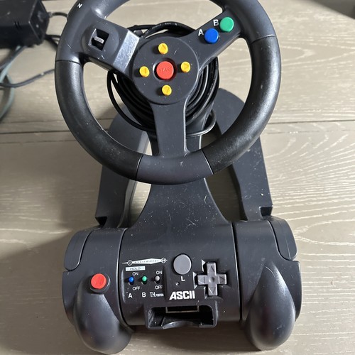 Nintendo 64: ASCII Racing Wheel - Hyper Steering Wheel, N64 - Tested ...