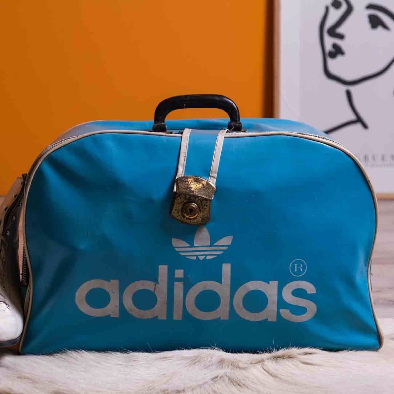 Vintage Orginal Adidas Turquoise Blue Sport Bag | eBay