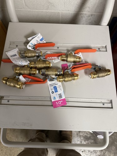 Shark Bite Ball Valve, 1/2 Inch X 1/2 Inch Push to Connect 8 pack | eBay