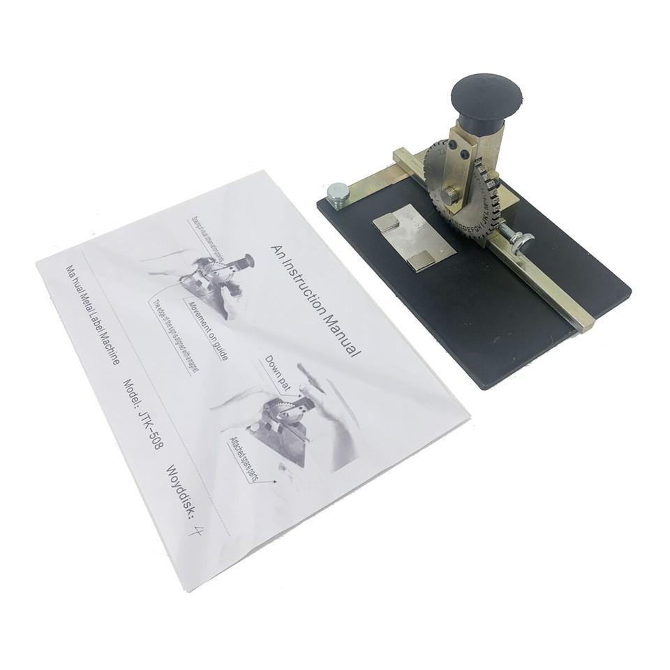 Manual Metal Stamping Marking Machine, Dog Tag Metal Plate Stamping ...