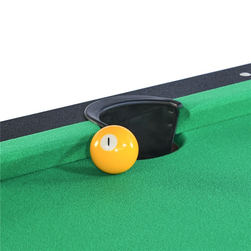 Spartan 6-ft Pool Table with Table Tennis Top - Black with Green Felt ...