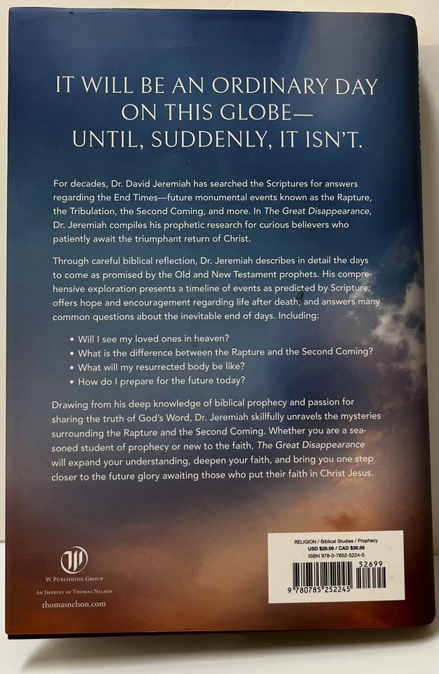 The Great Disappearance: 31 Ways to Be Rapture Ready by Dr. Jeremiah ...