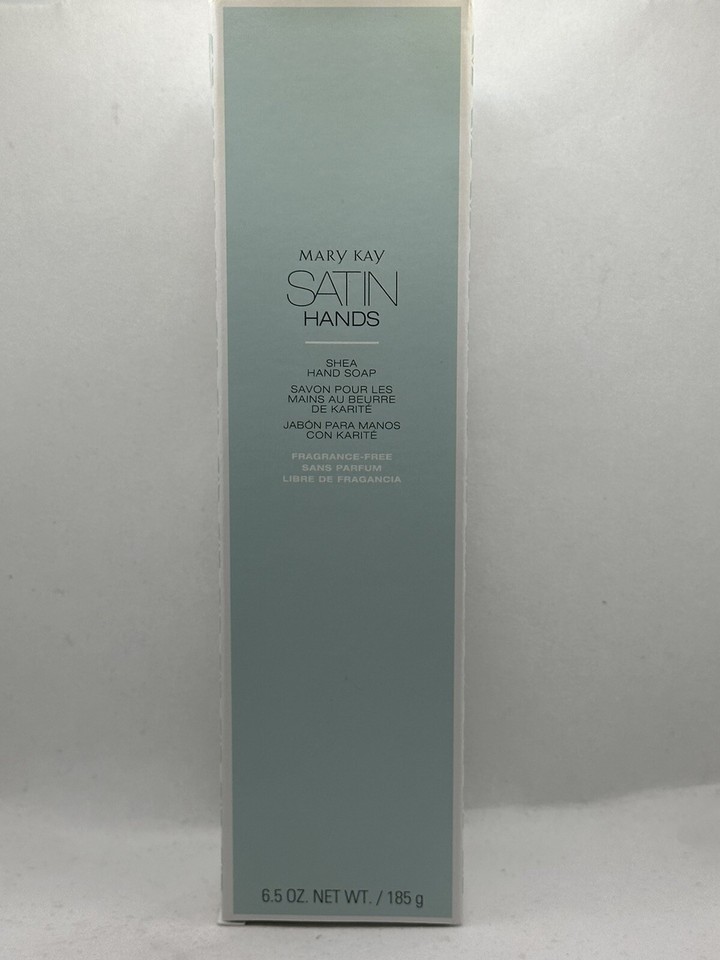 2 x Mary Kay Satin Hands Shea Hand Soap Fragrance Free Full Size 6.5 oz ...
