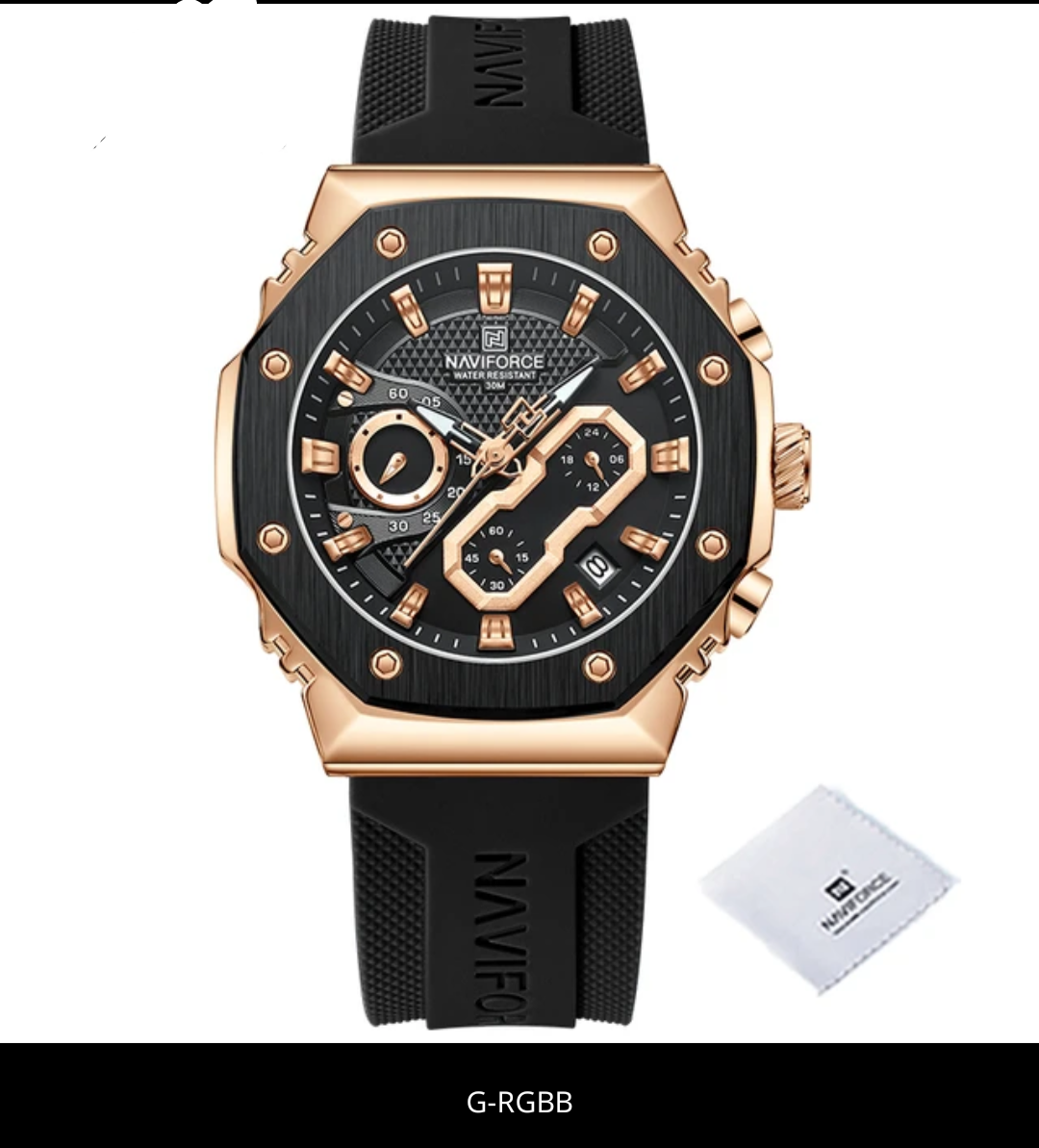 New Sport Lovers Watches Soft Silicone Band Chronograph Casual Water ...