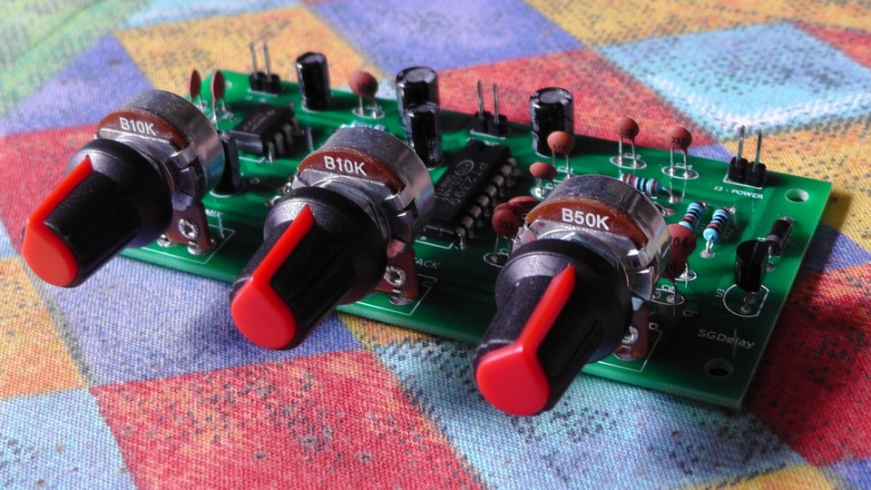 DIY KIT FOR GUITAR DIGITAL AUDIO ECHO DELAY PT2399 MIX FEEDBACK DELAY ...