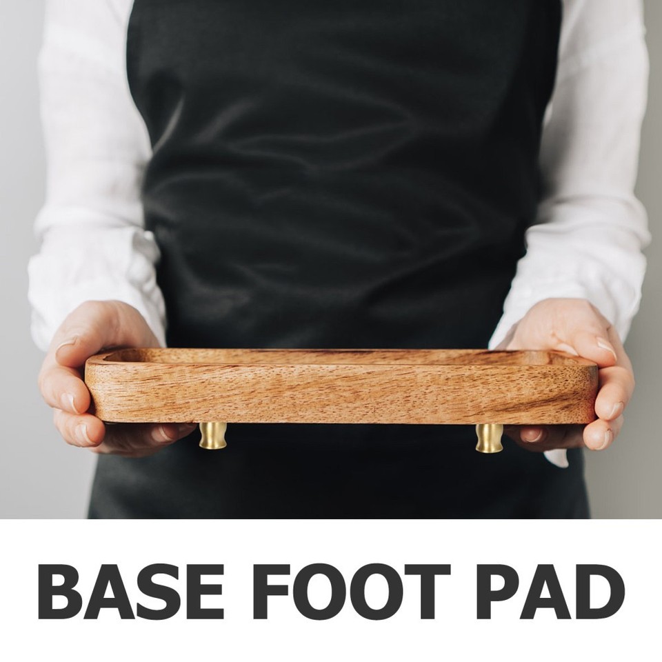 8pcs Feet For Cutting Board: Brass Tray Riser Feet For Kitchen Utensils ...