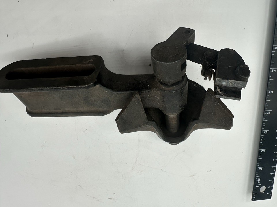 Antique Zinn Mfg Co Chicago Cast Iron Railroad Rail Clamp Tool USA | eBay