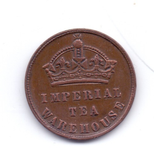 Copper Farthing Advertising Token 19th Century John Carrie Tea Dealer ...