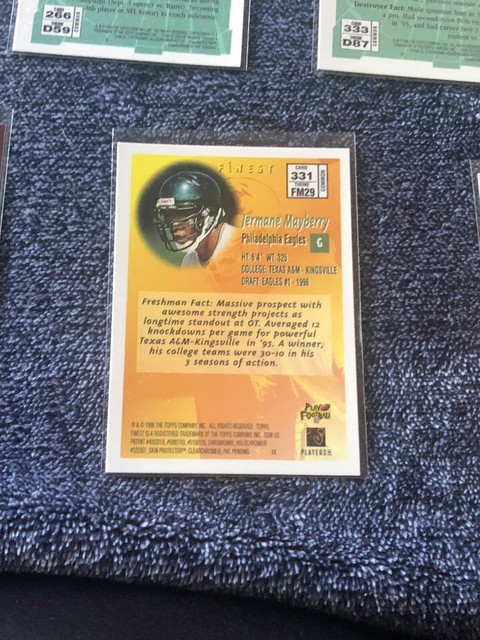 1996 Topps Finest - Refractor #331 Jermane Mayberry (RC) for sale ...