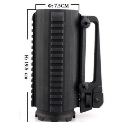 Black Tactical Battle Mug Detachable Carry Military Rail Mug Cup ...