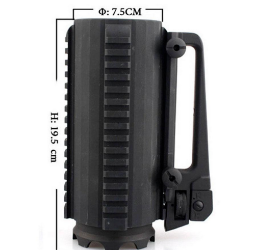 Black Tactical Battle Mug Detachable Carry Military Rail Mug Cup ...