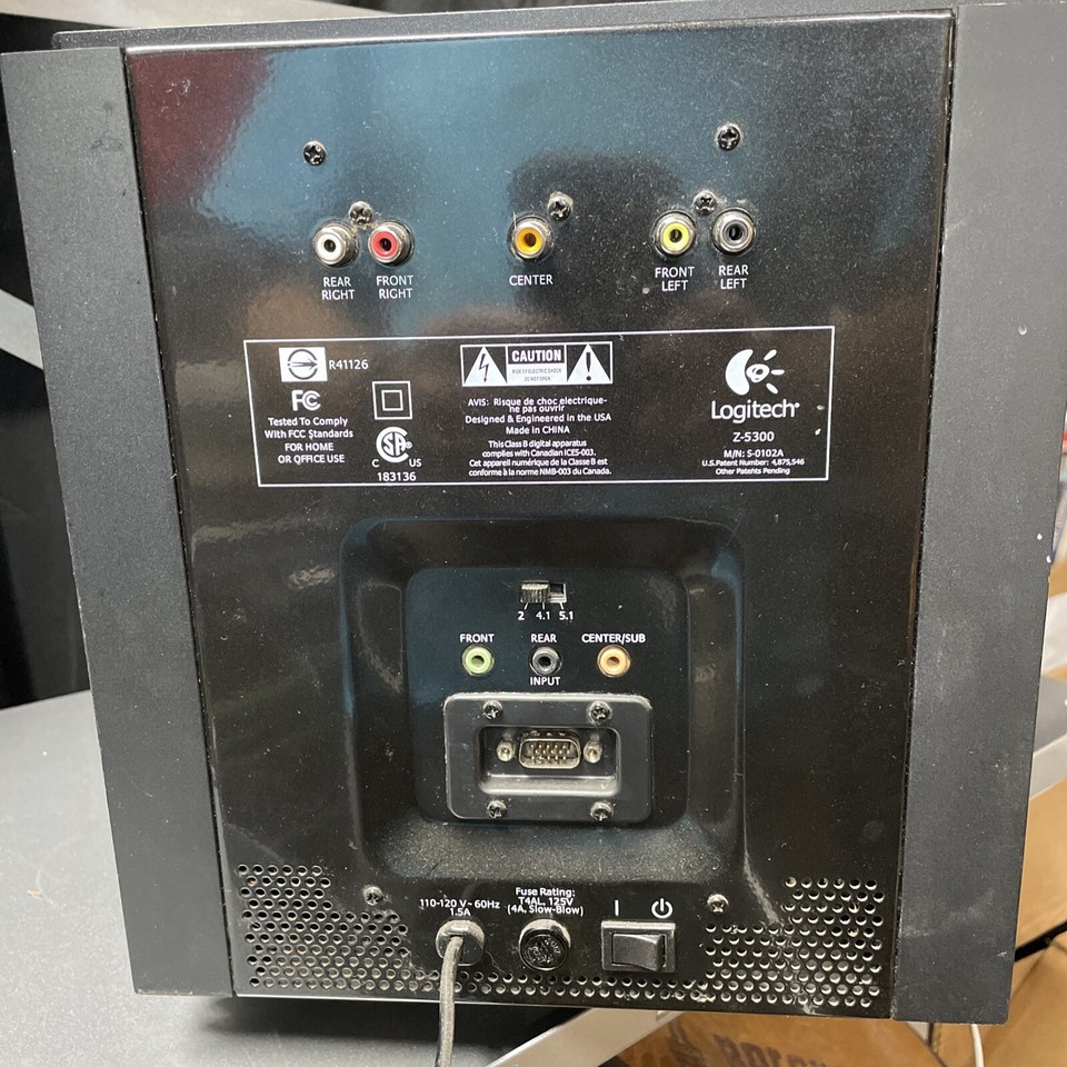 Logitech Z-5300 5.1-Channel Surround Sound *Subwoofer ONLY* Not Tested ...