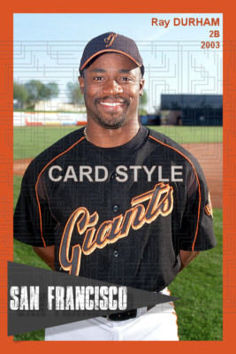 Ray Durham - 2003 San Francisco Giants - choose a size - full color ...