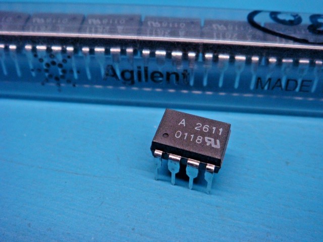 (1) AGILENT HCPL-2611 HIGH CMR HIGH SPEED TTL COMPATIBLE OPTOCOUPLER 8P ...
