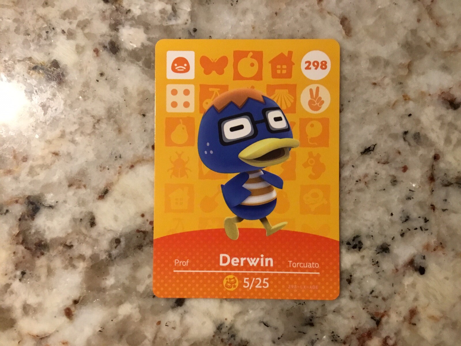 DERWIN 298 Animal Crossing Amiibo Authentic Nintendo Mint Card From ...