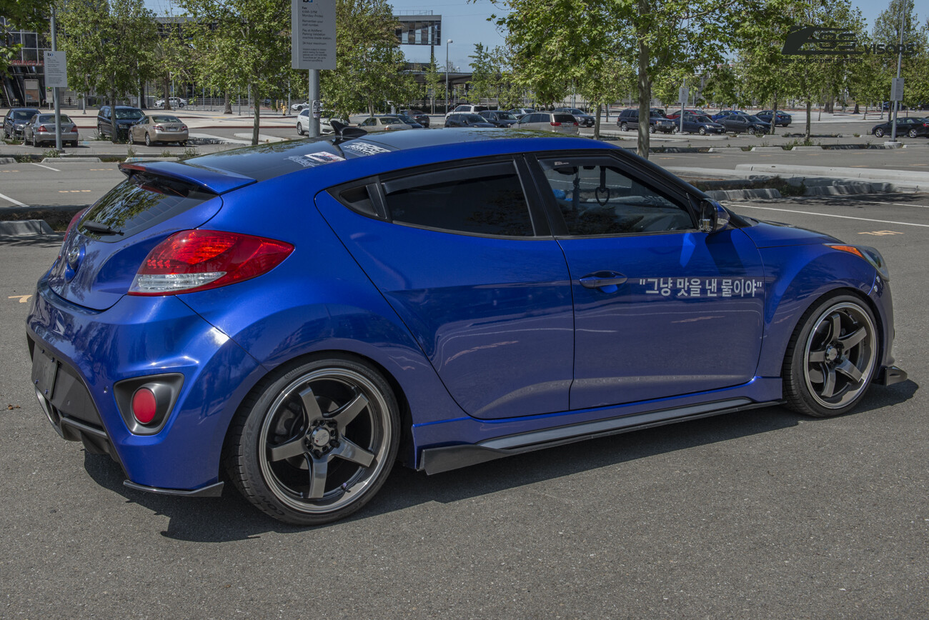 For 12-17 Hyundai Veloster | EOS Visors Smoke Tinted Side Vent Window ...